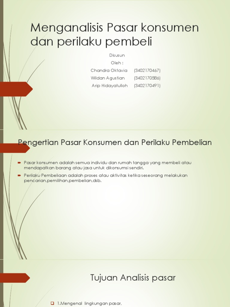 Analisis Pasar Konsumen dan Pembelian | PDF | Bisnis