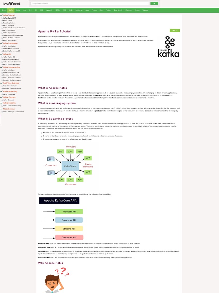 Apache Kafka Tutorial | PDF | Software Development | Areas Of Computer Science