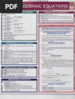 Algebra Cheat Sheet Reduced | PDF | Logarithm | Algebra