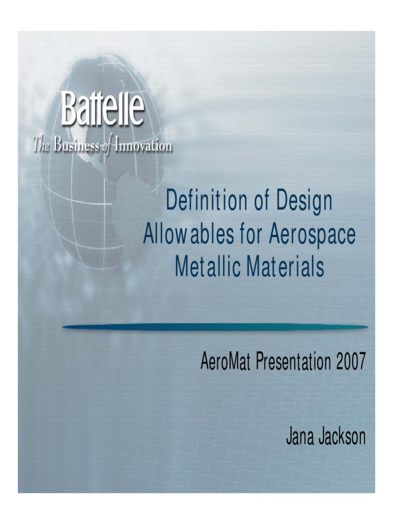Mmpds 2015 2007aeromat Presentation PDF | PDF | Fracture | Fatigue ...