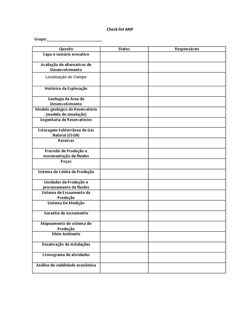 Check List ANP PDF | PDF