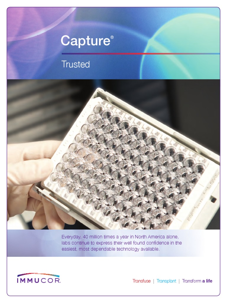Immucor Capture-Brochure US | PDF | Antibody | Immunology