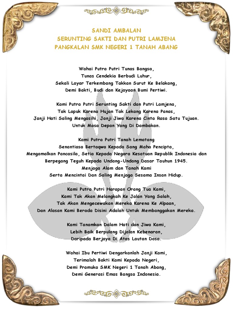 Sandi Ambalan SMKN 1 Tanah Abang | PDF
