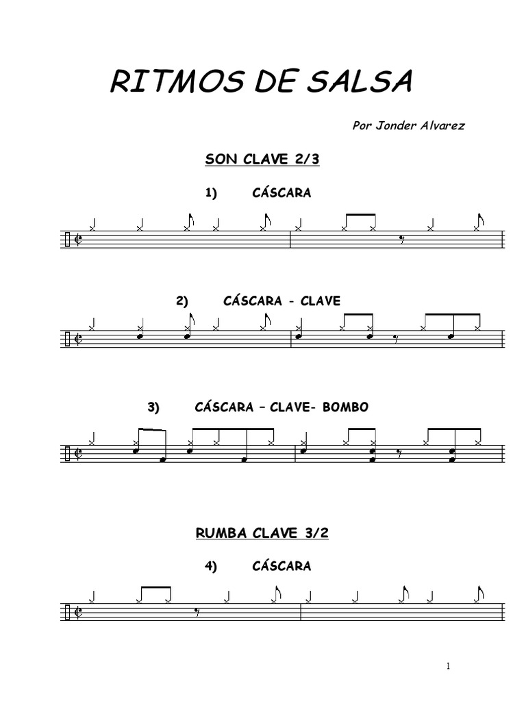 Ritmos y Claves de Salsa | PDF | Historia