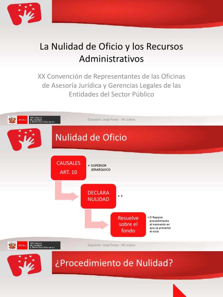 Jorge Pando Nulidad de Oficio y Los Recursos Administrativos PDF | PDF ...