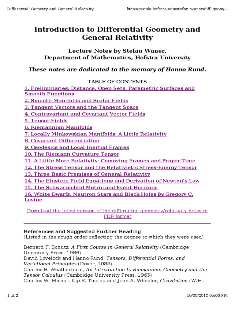 Waner Diff Geom-2 | PDF | Differentiable Manifold | Vector Space