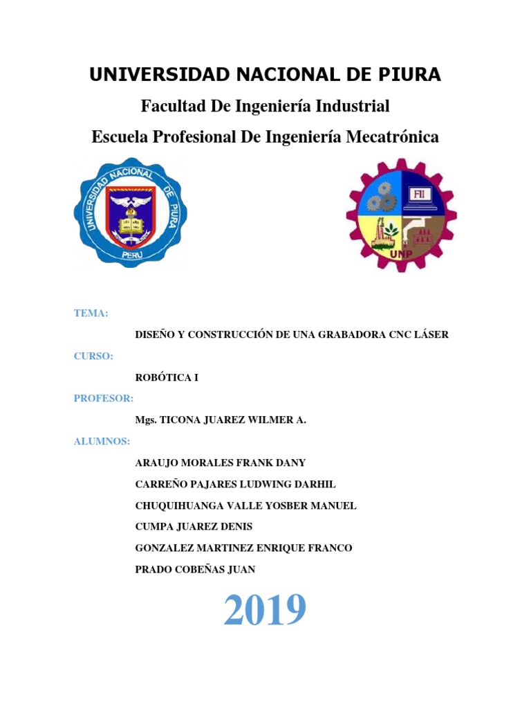 Diseño de Grabadora CNC Láser | PDF | Control numerico | Láser