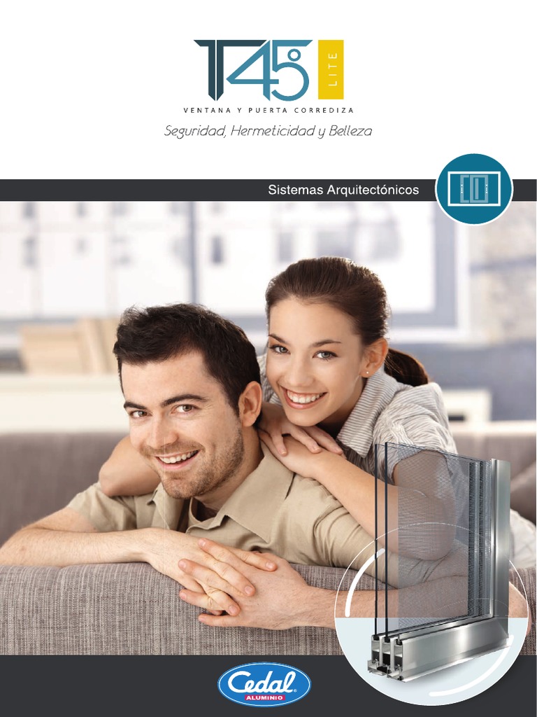 Catalogo-T45-LITE-v1.5-b PDF | PDF | Ventana | Aluminio