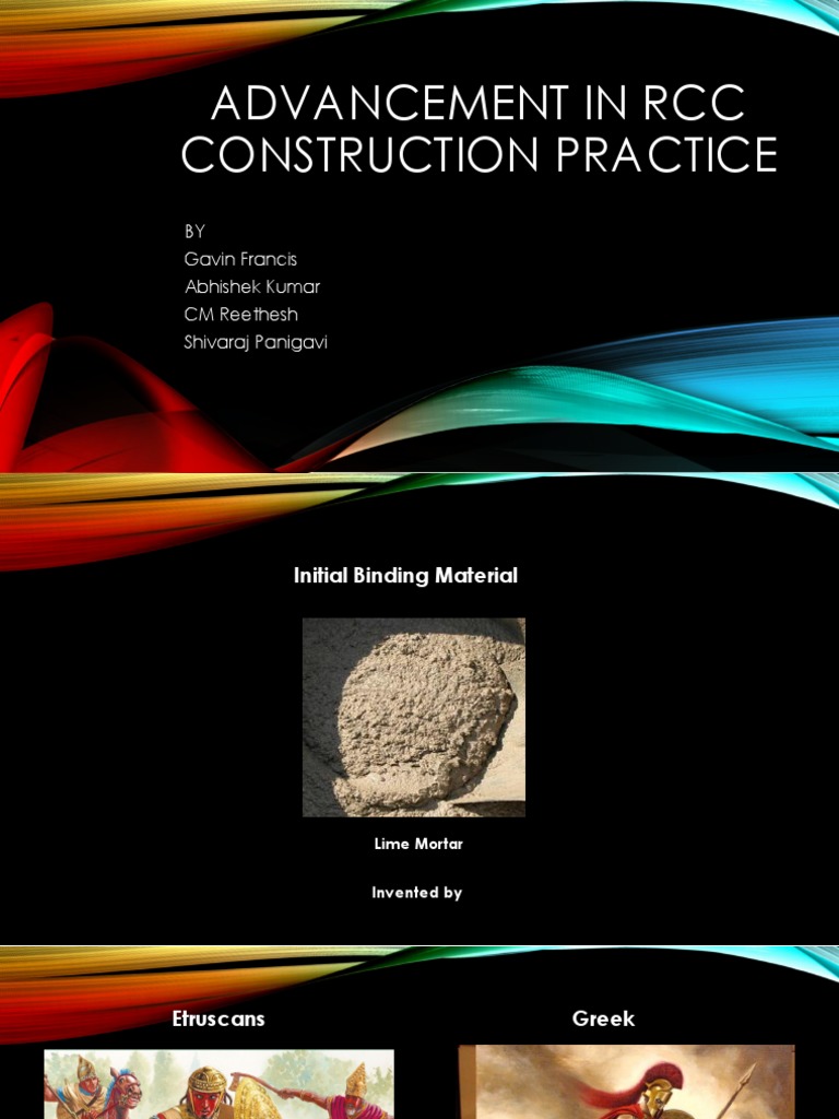 RCC Construction Innovations | PDF | Concrete | Mortar (Masonry)