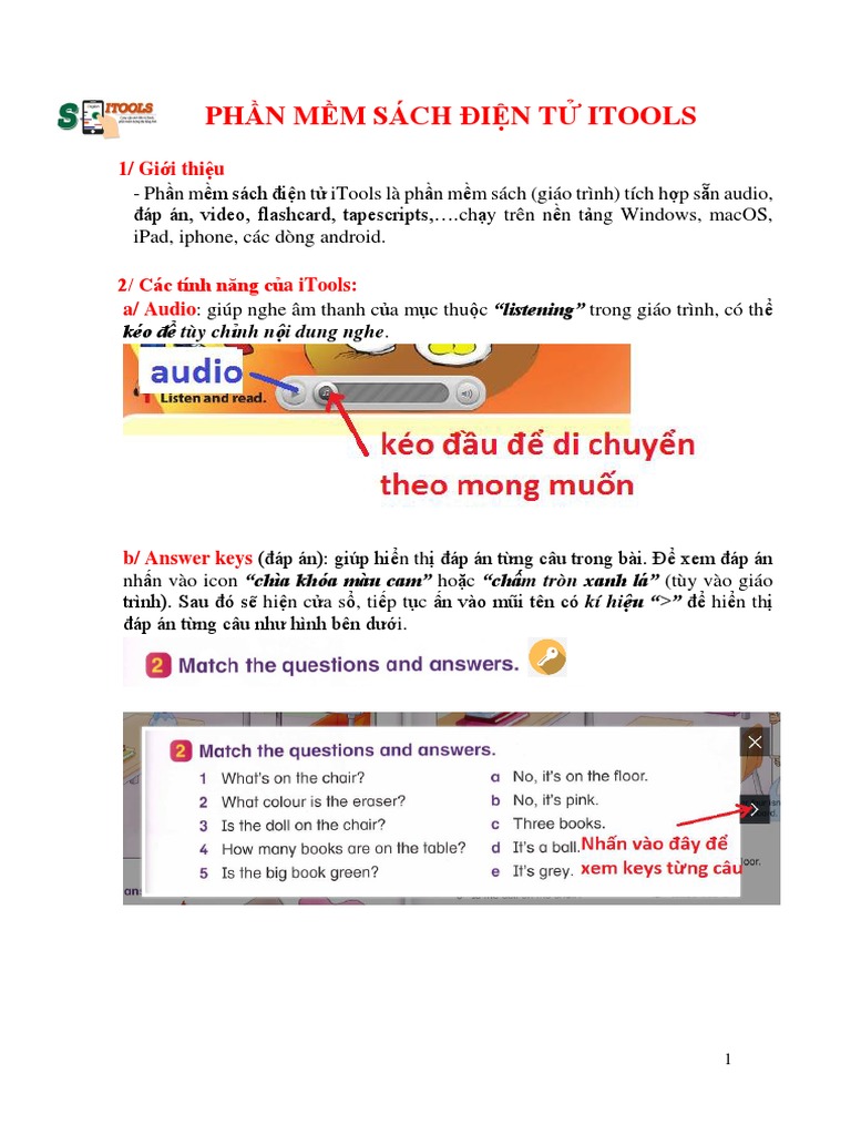 Huong Dan Su Dung Sach Dien Tu Itools (S-Itools) | PDF