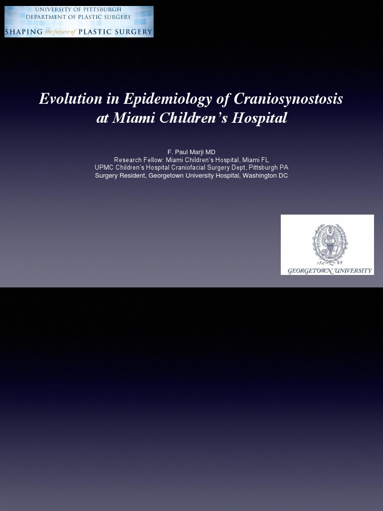 Craniosynostosis Research Presentation | PDF | Skull | Epidemiology