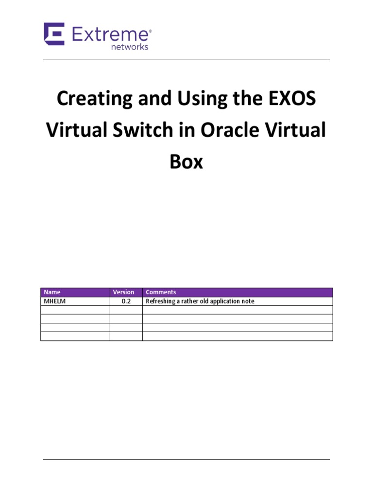 Install Guide EXOS-VM-VirtualBox | PDF | Virtual Machine | Software