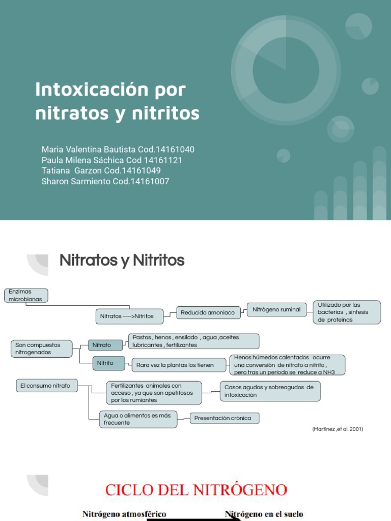 Nitratos y Nitritos | PDF | Amoníaco | Nitrato