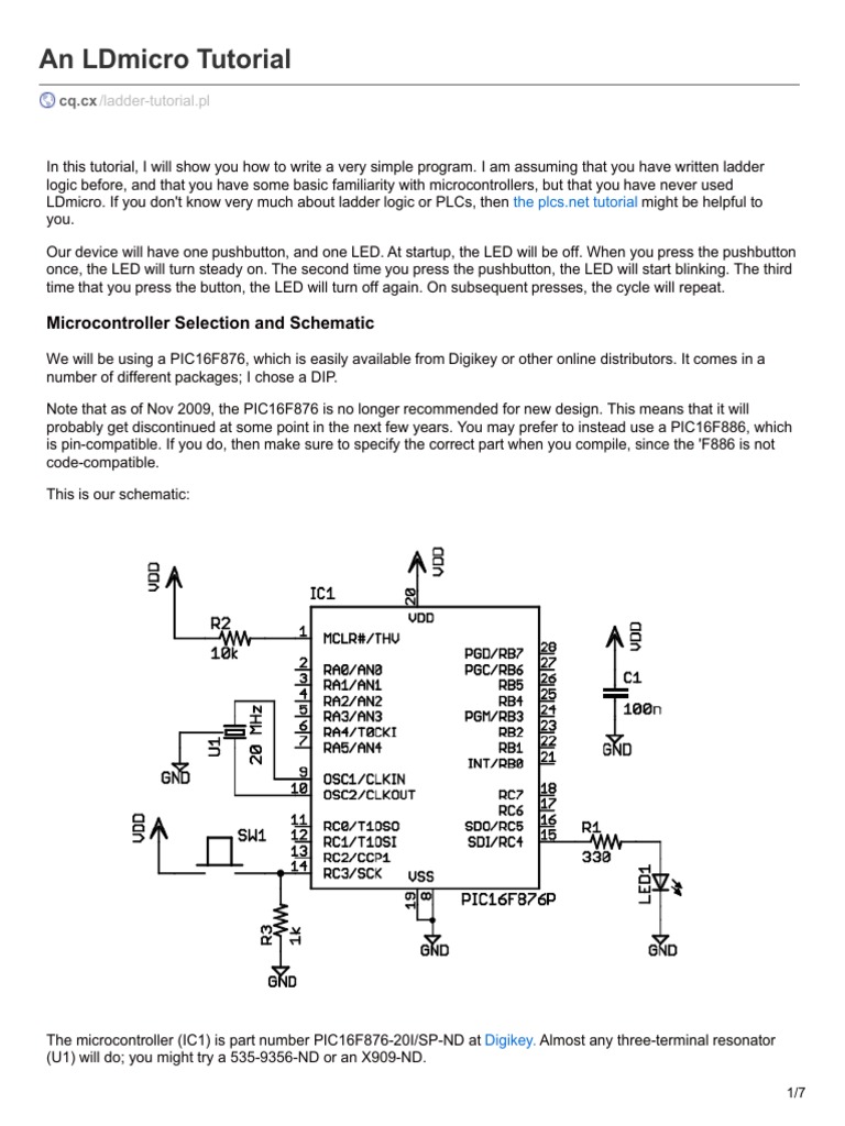 An LDmicro Tutorial | Download Free PDF | Microcontroller | Electronic ...