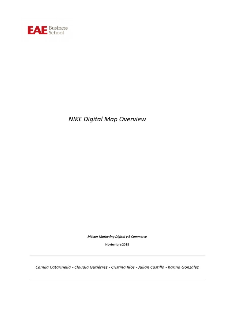 Mapa Digital Nike | PDF | Comercio electrónico | Nike