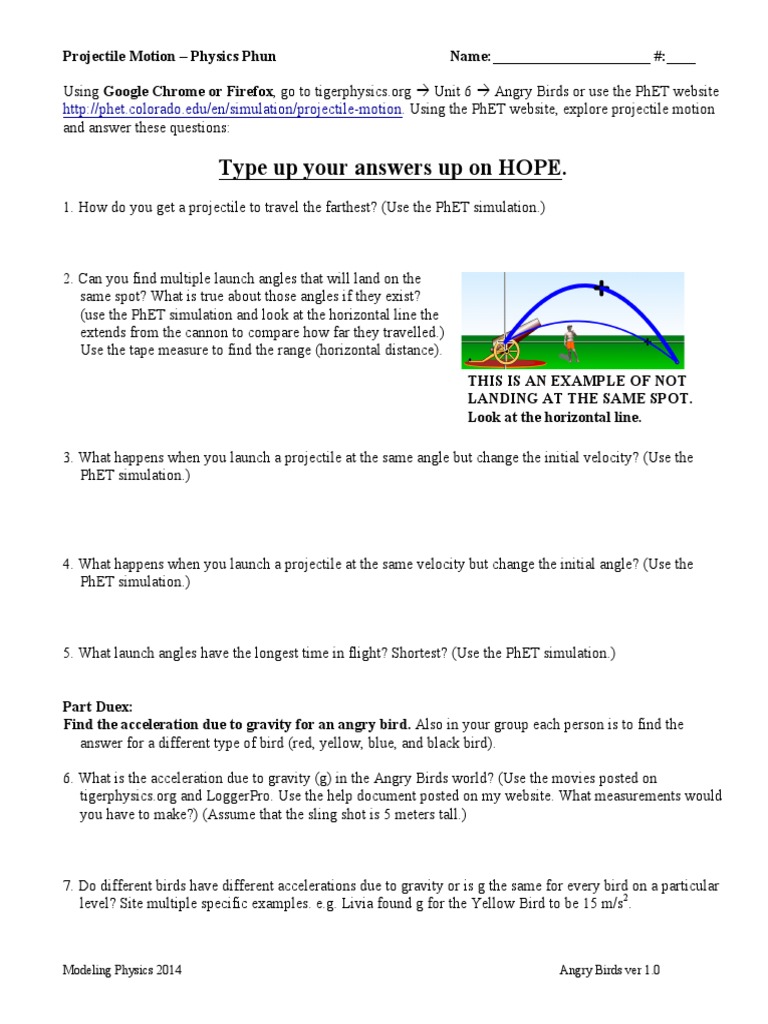 Angry Birds Projectile Motion Analysis | PDF | Projectiles | Spacetime
