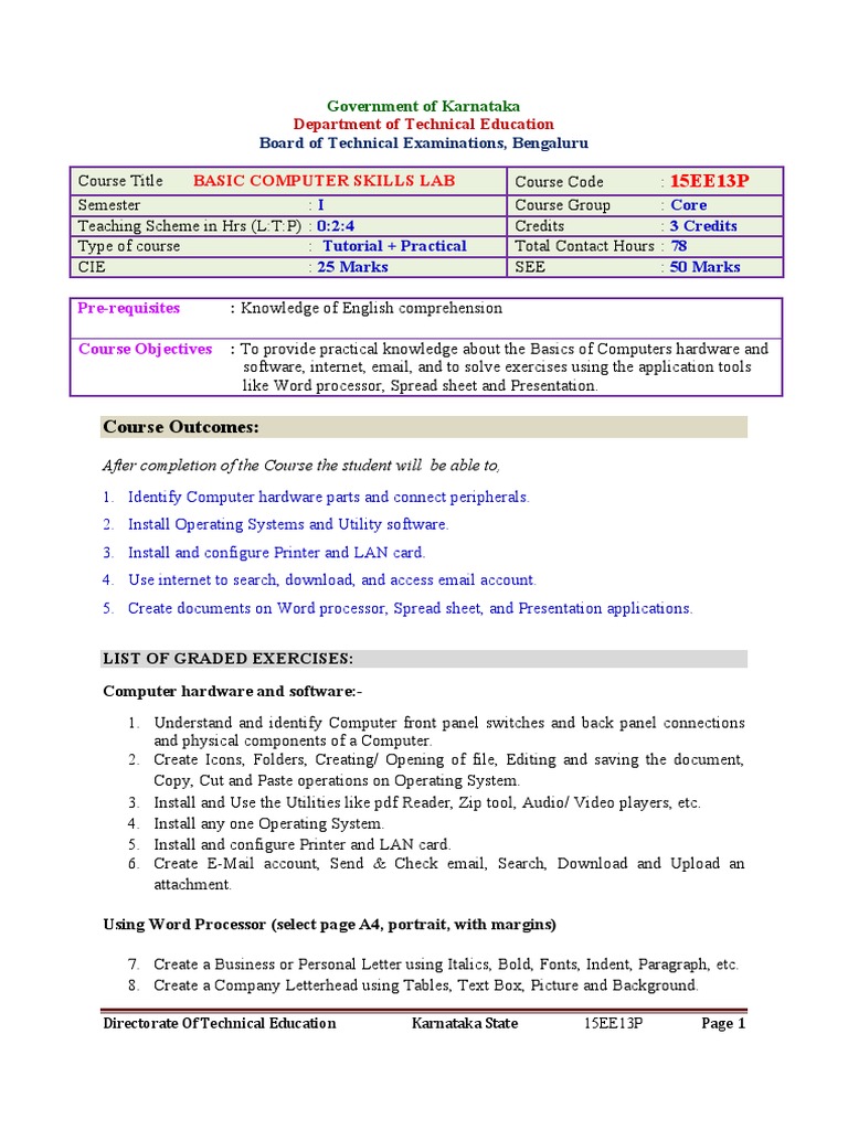 COmputer Lab | PDF | Personal Computers | Operating System