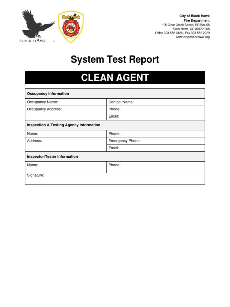 Clean Agent System Test Report-1 | PDF | Fire Safety | Pump