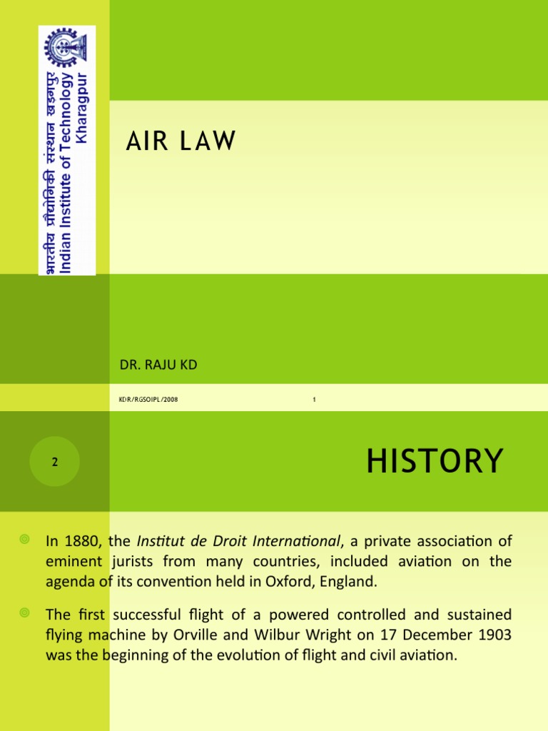 Air Law: Dr. Raju KD | PDF | Transport | Aviation