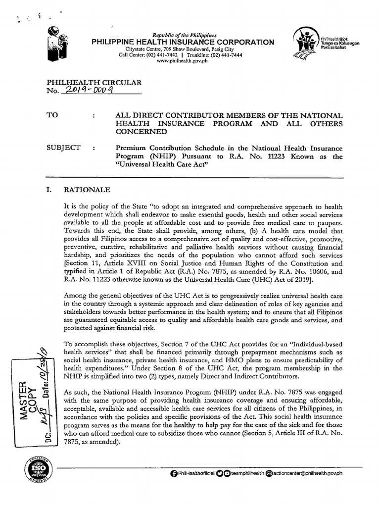 PHIC Table 2024 PDF | PDF