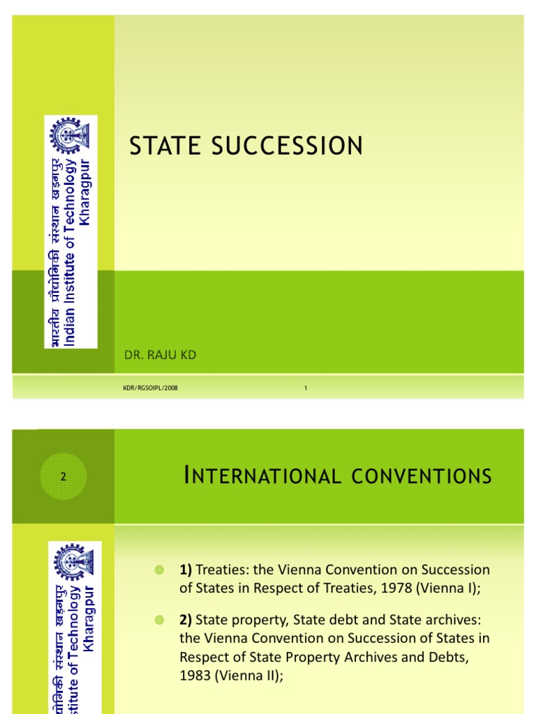 State Succession | PDF | Treaty | Yugoslavia