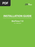 BioTime 8.5 Installation Guide | PDF | Computers | Technology & Engineering