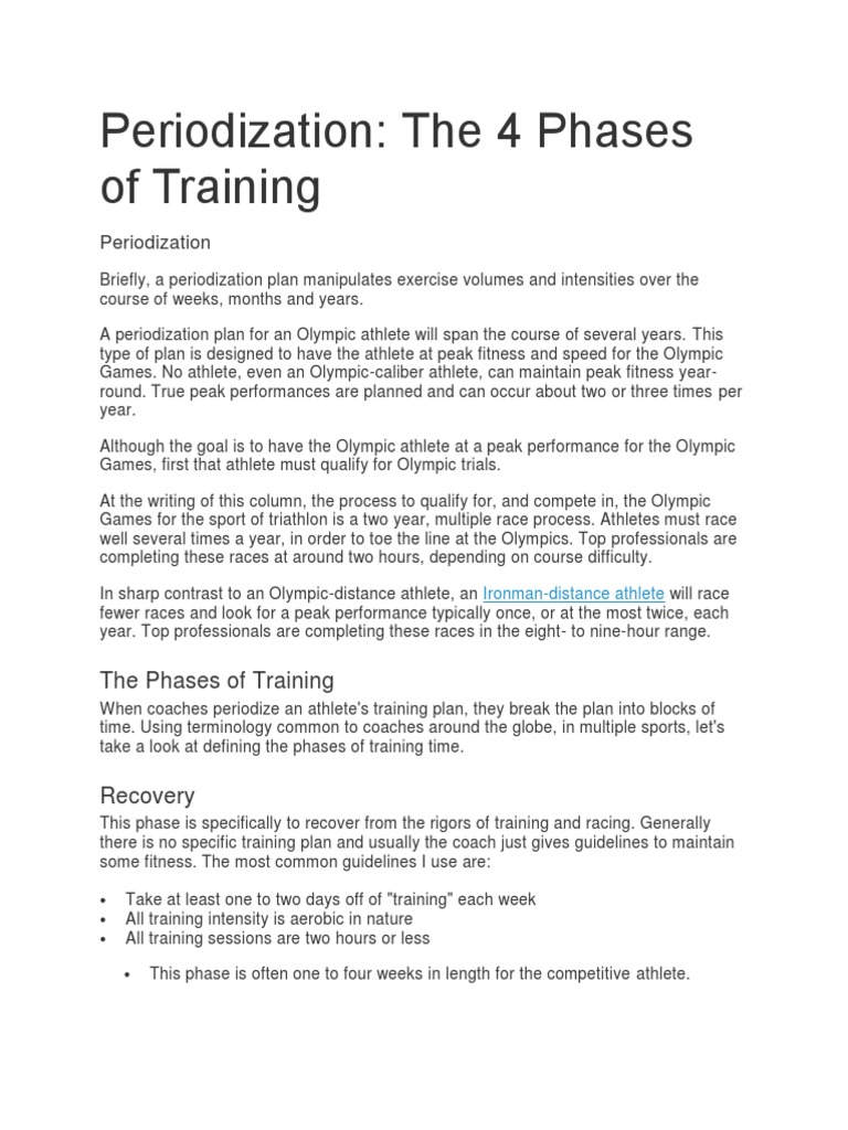 Periodization | PDF | Strength Training | Physical Fitness