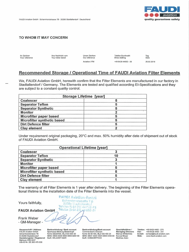 FAUDI - Filters Life | PDF