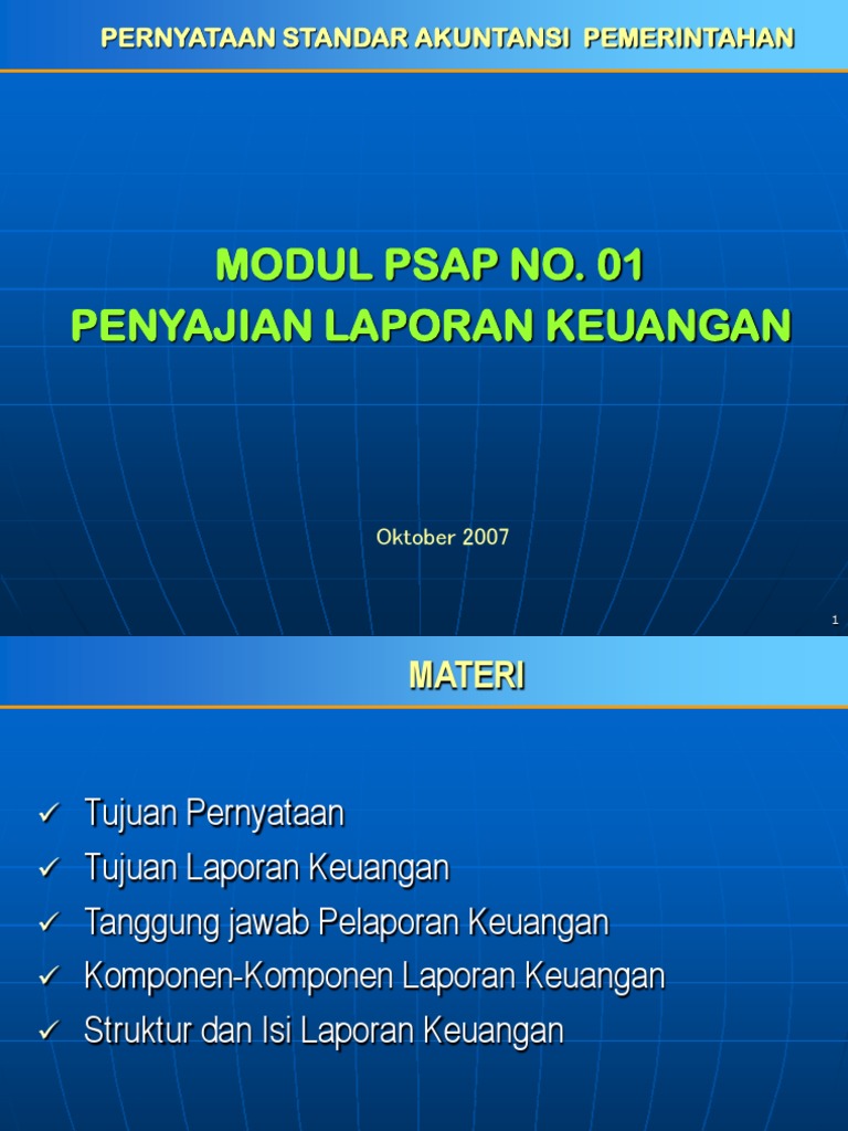 Psap 01 | PDF | Pengelolaan Keuangan & Uang | Hukum