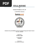 Industry Oriented Mini-Project Report On Solidworks | PDF | Computing ...