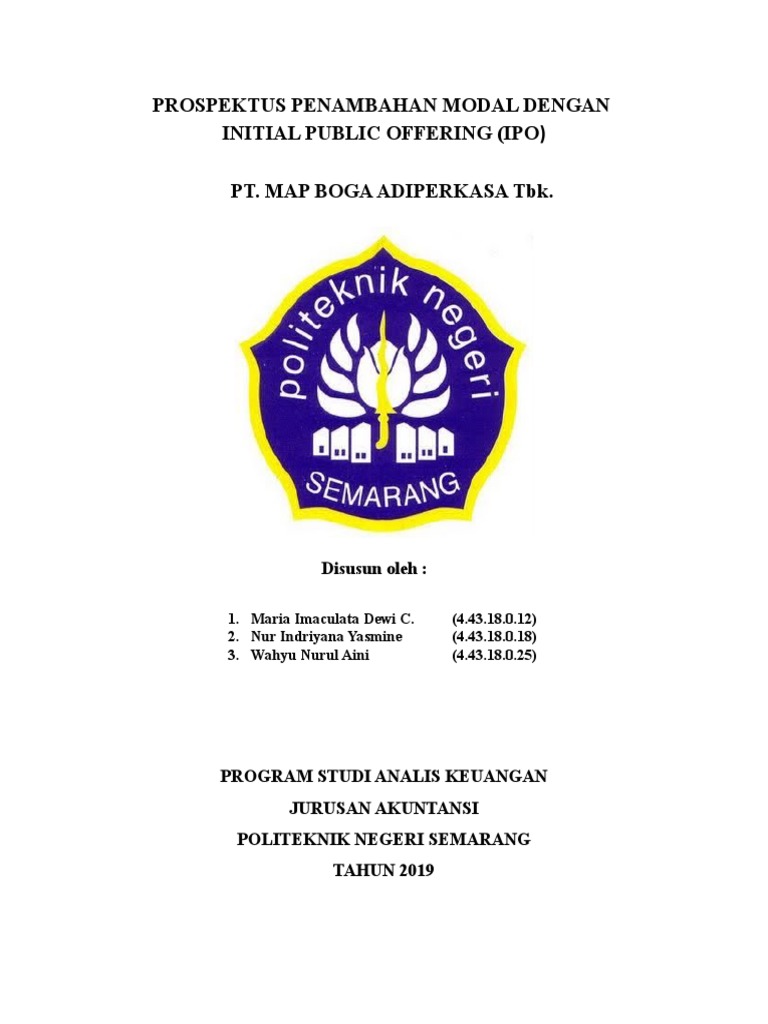 1 PROSEPKTUS PT MAP BOGA ADIPERKASA TBK | PDF