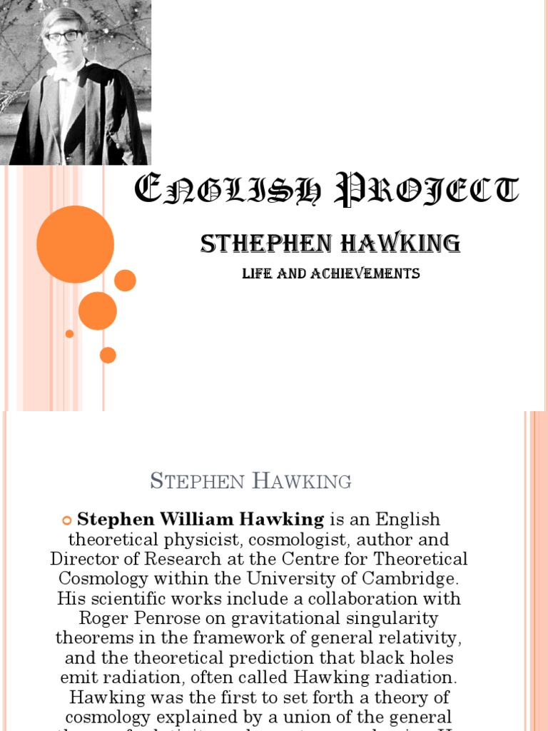 Stephen Hawking, English Project | PDF