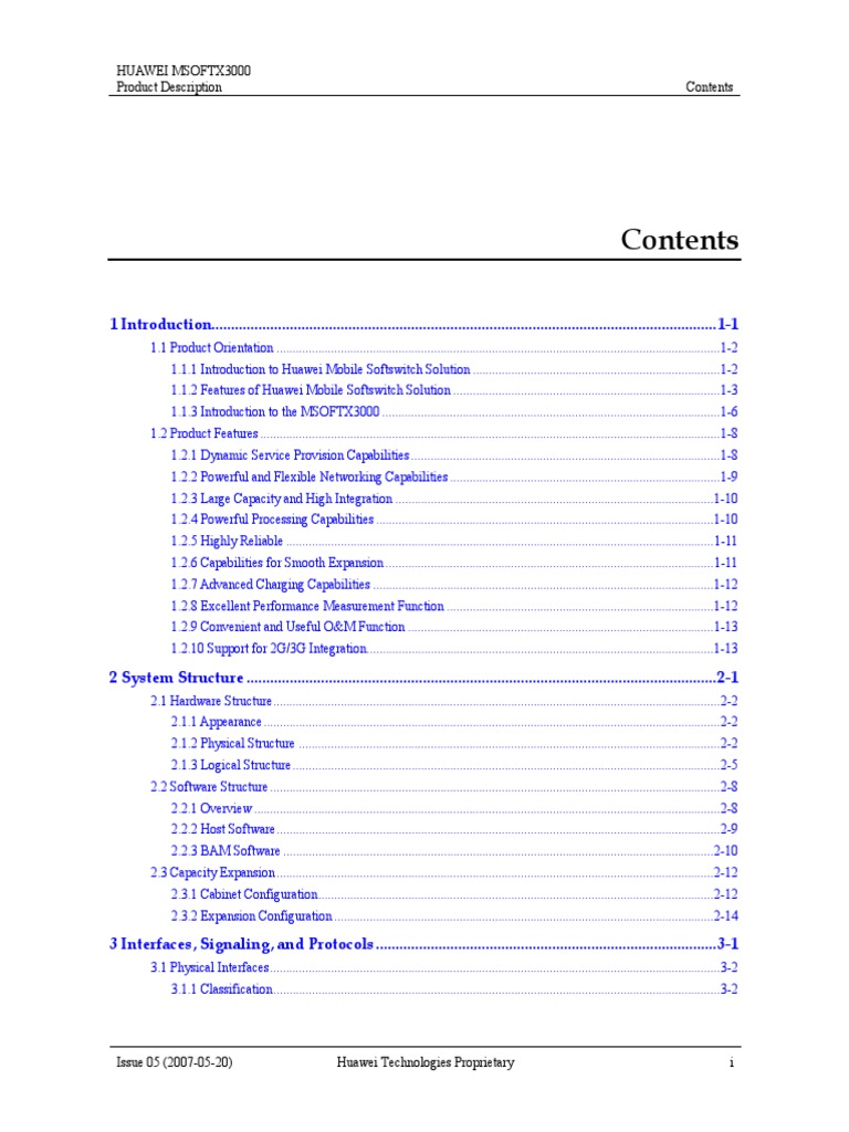 HUAWEI MSOFTX3000 Product Description Hu PDF | PDF | Computer Network ...