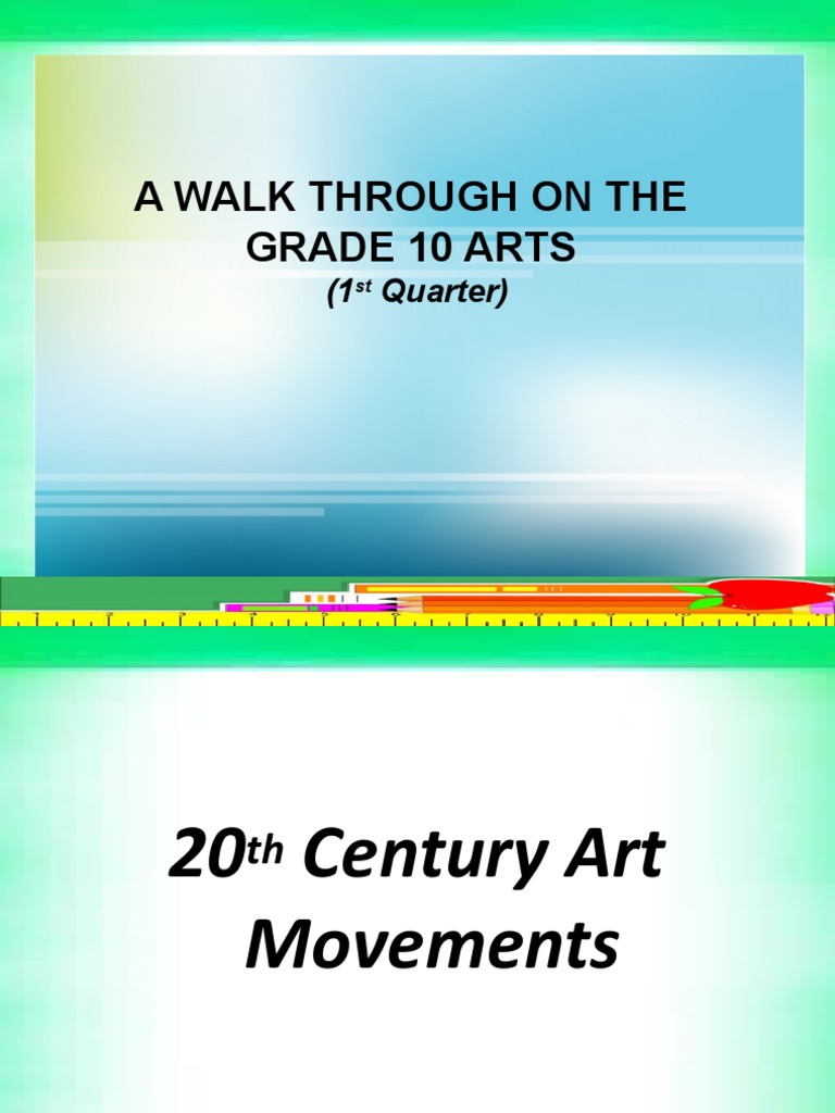 Grade 10 Arts 1ST Quarter | PDF | Abstract Art | Impressionism