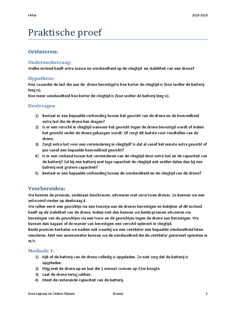 Praktische Proef PDF | PDF