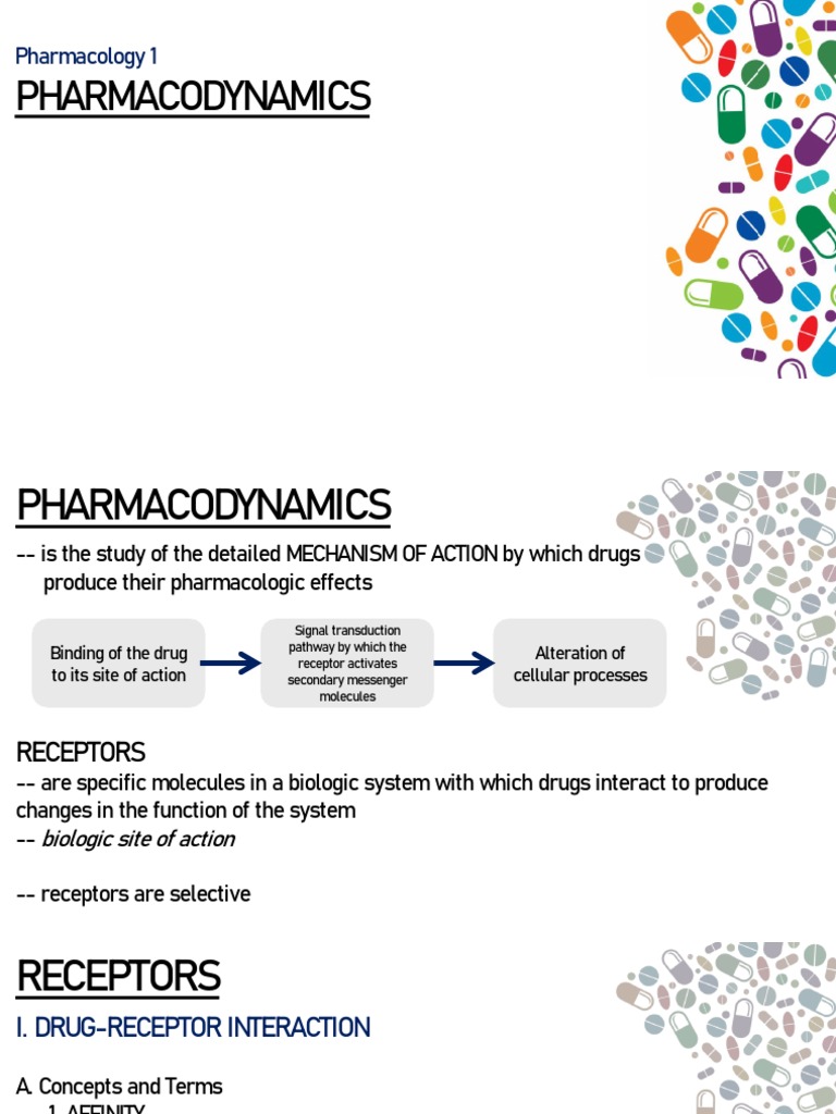 Pharmacology 1: Pharmacodynamics and Receptors | PDF | Receptor ...