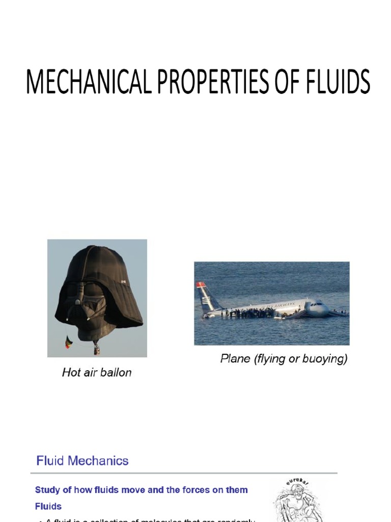 Mechanical Properties of Fluids | PDF
