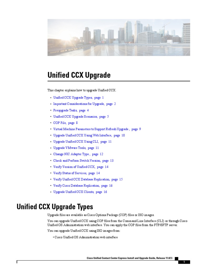 Uccx B Unified-Ccx-Install-Upgrade-Guide Chapter 0100 | PDF | Command ...