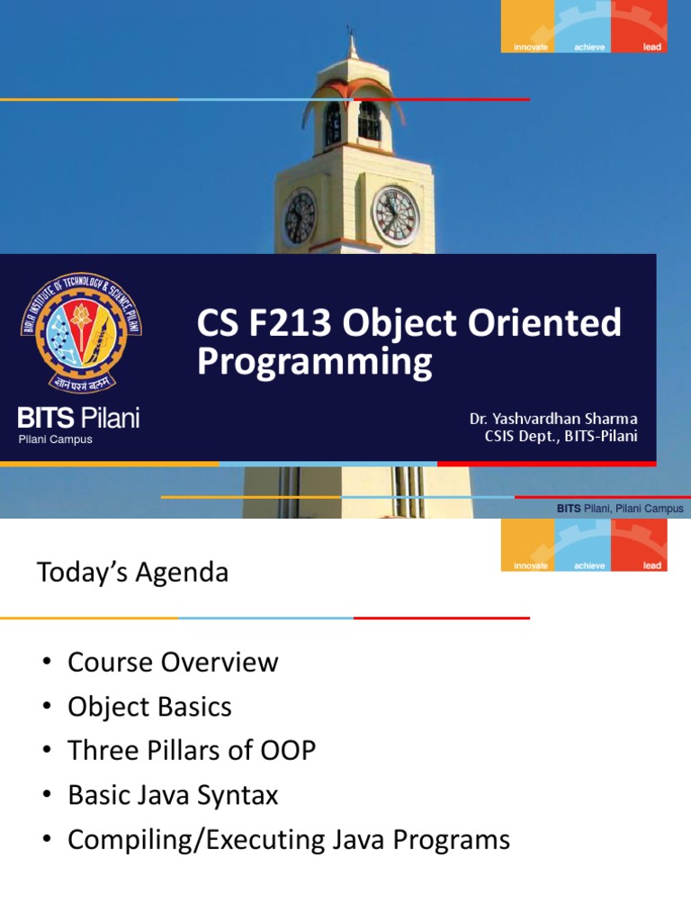 Lec-1 (Object Oriented Programming) | PDF | Object Oriented Programming | Method (Computer ...