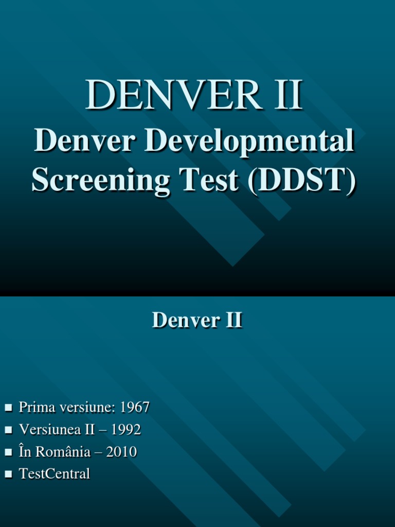 DENVER II Scurt | PDF