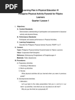 Detailed Lesson Plan in Physical Education Grade 4 | PDF | Physical ...