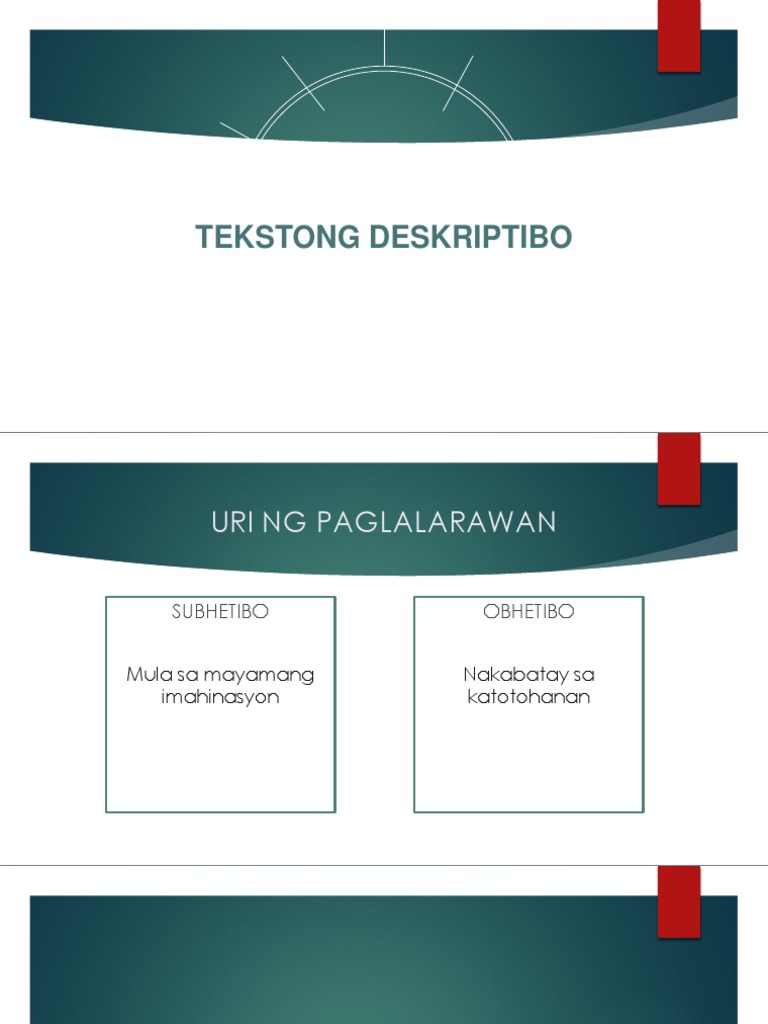 Tekstong Deskriptibo | PDF