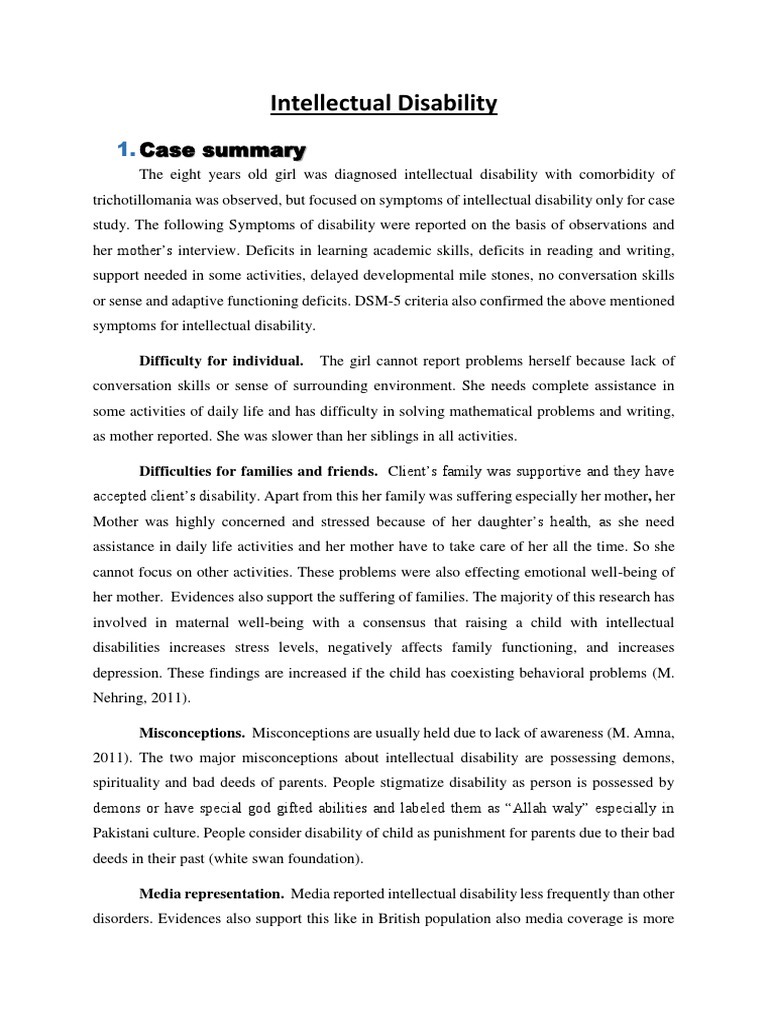 Intellectual Disability | PDF | Intellectual Disability | Disability
