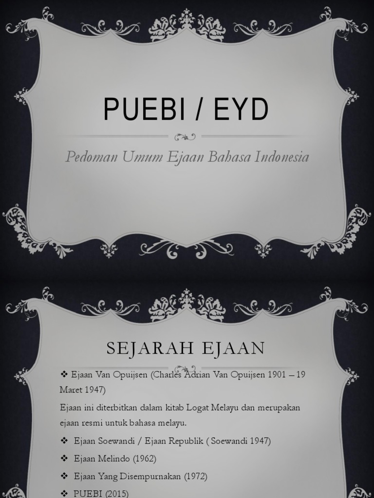 PUEBI | PDF | Kajian Bahasa Asing