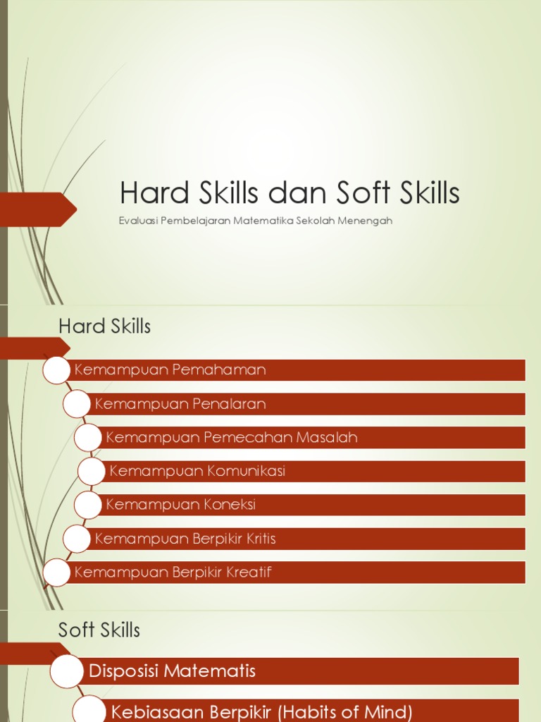 Hard Skills Dan Soft Skills | PDF | Karier & Perkembangan