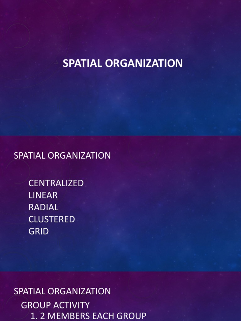 Spatial Organization | PDF | Shape | Space