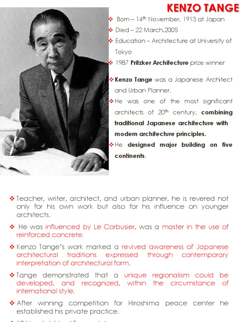 Kenzo Tange | PDF | Art Media | Architectural Design
