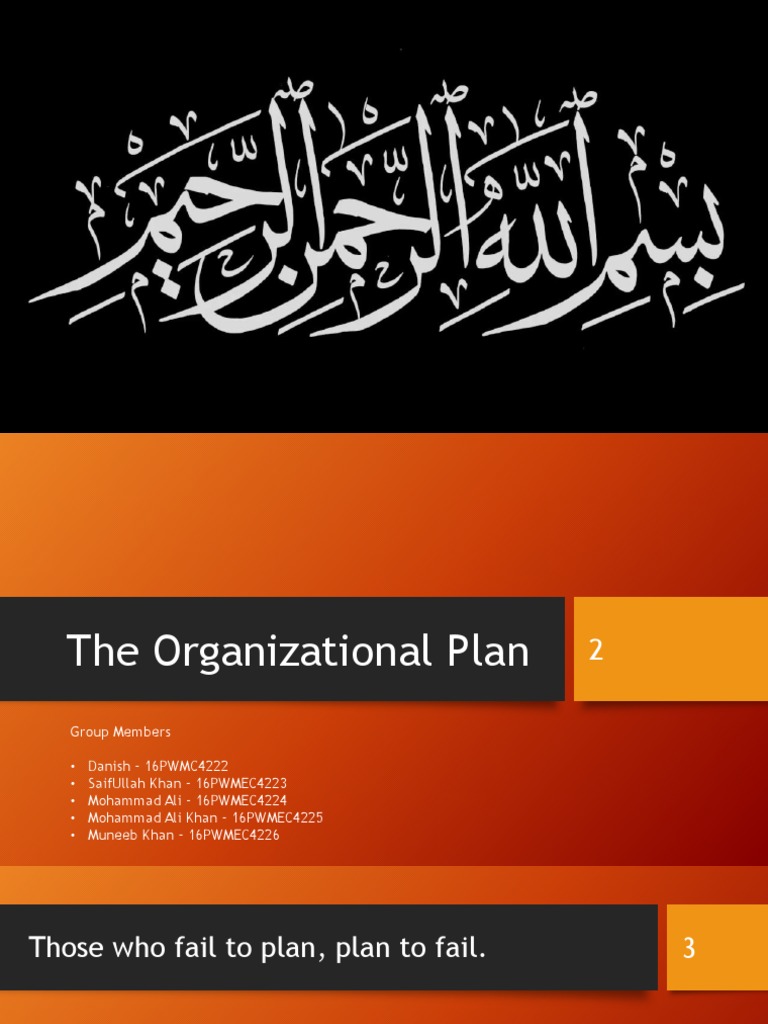 Organizational Plan | PDF | Organizational Structure | Entrepreneurship