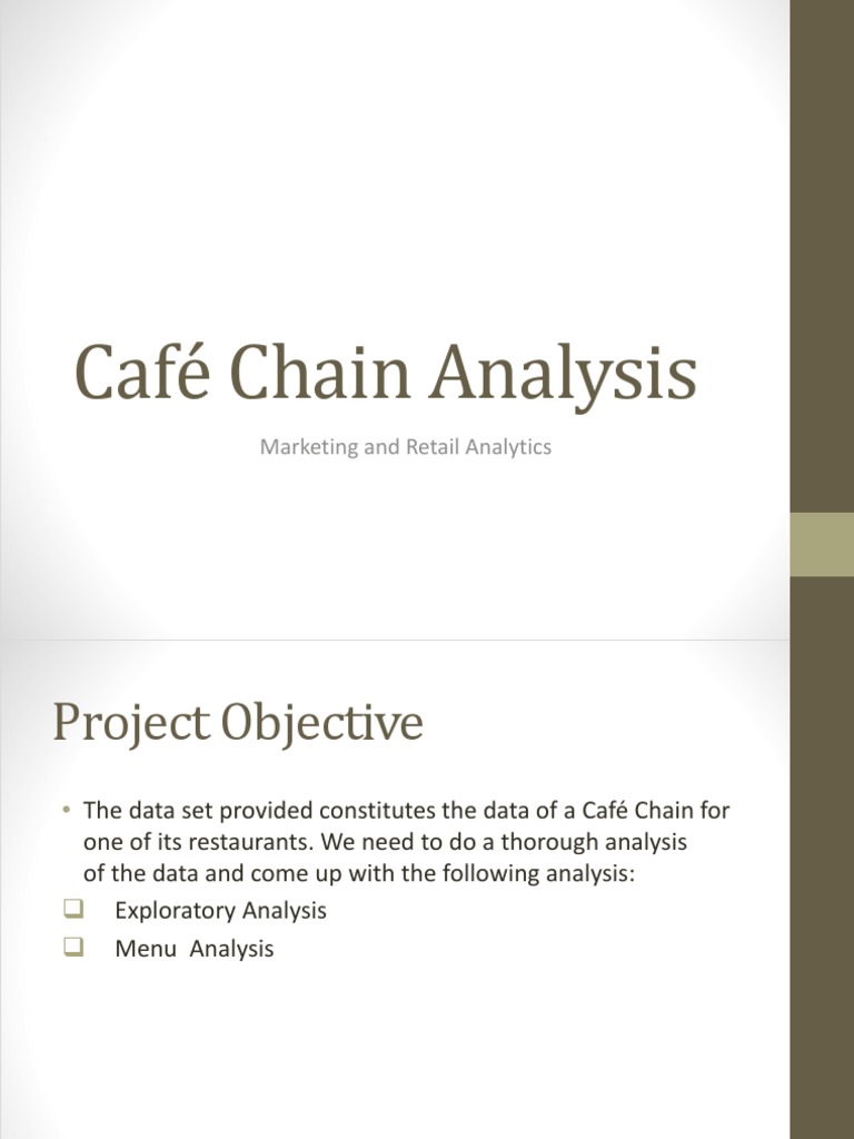 Café Chain Pos Data Analysis Insights Pdf Point Of Sale Menu
