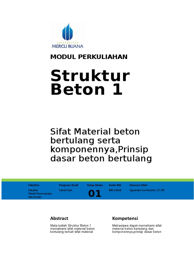 Modul Struktur Beton 1 (TM1) | PDF